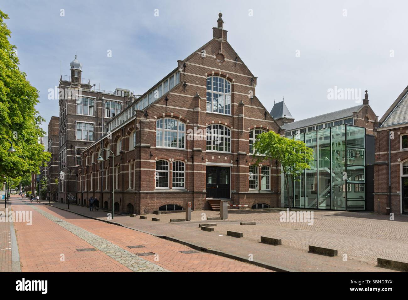 A historic industrial building beautifully repurposed, showcasing a ...