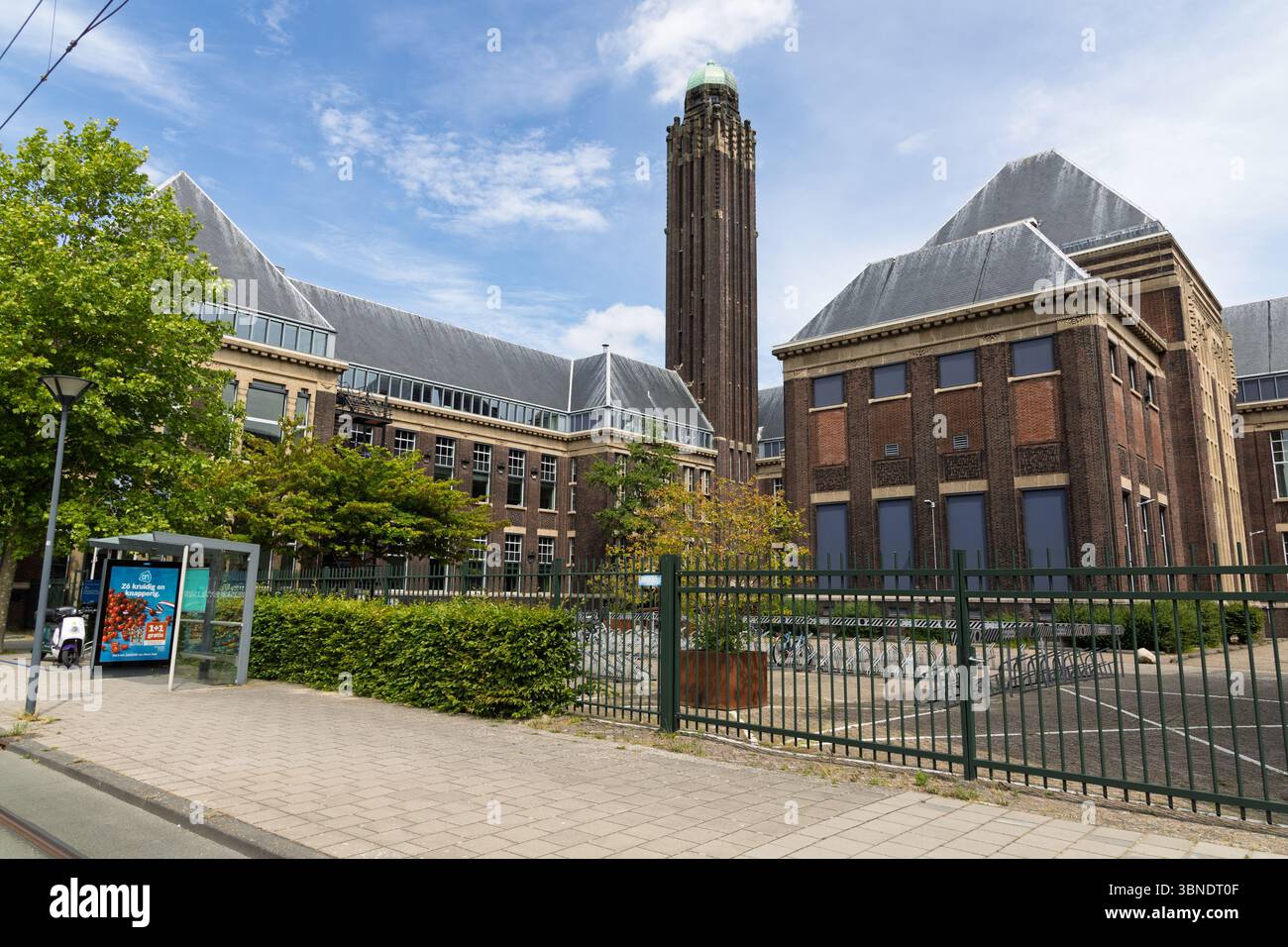 The impressive Architecture faculty of TU Delft, with its iconic tower ...