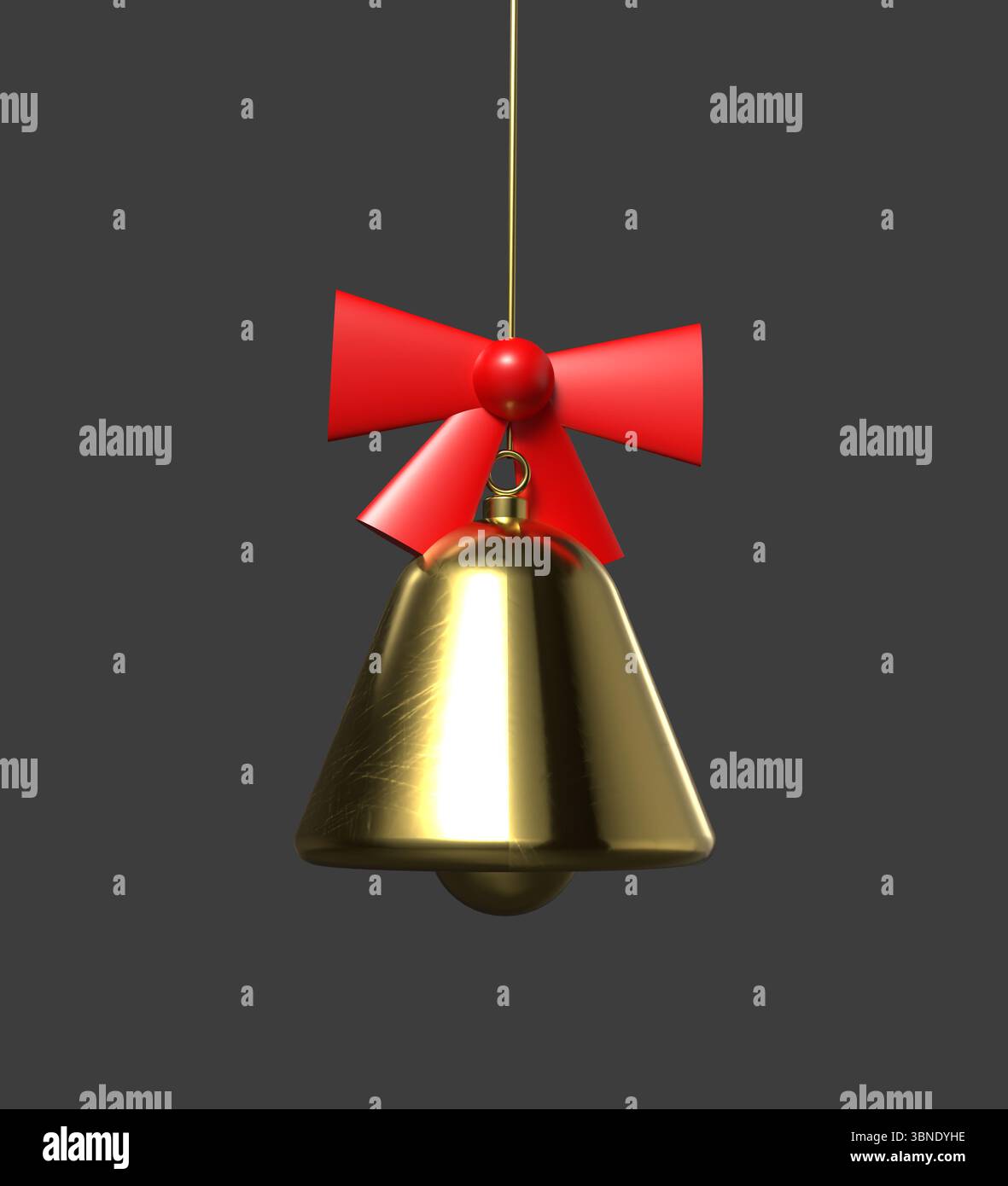 Ribbon bow red pink orange color bell golden orange yellow gradient ...