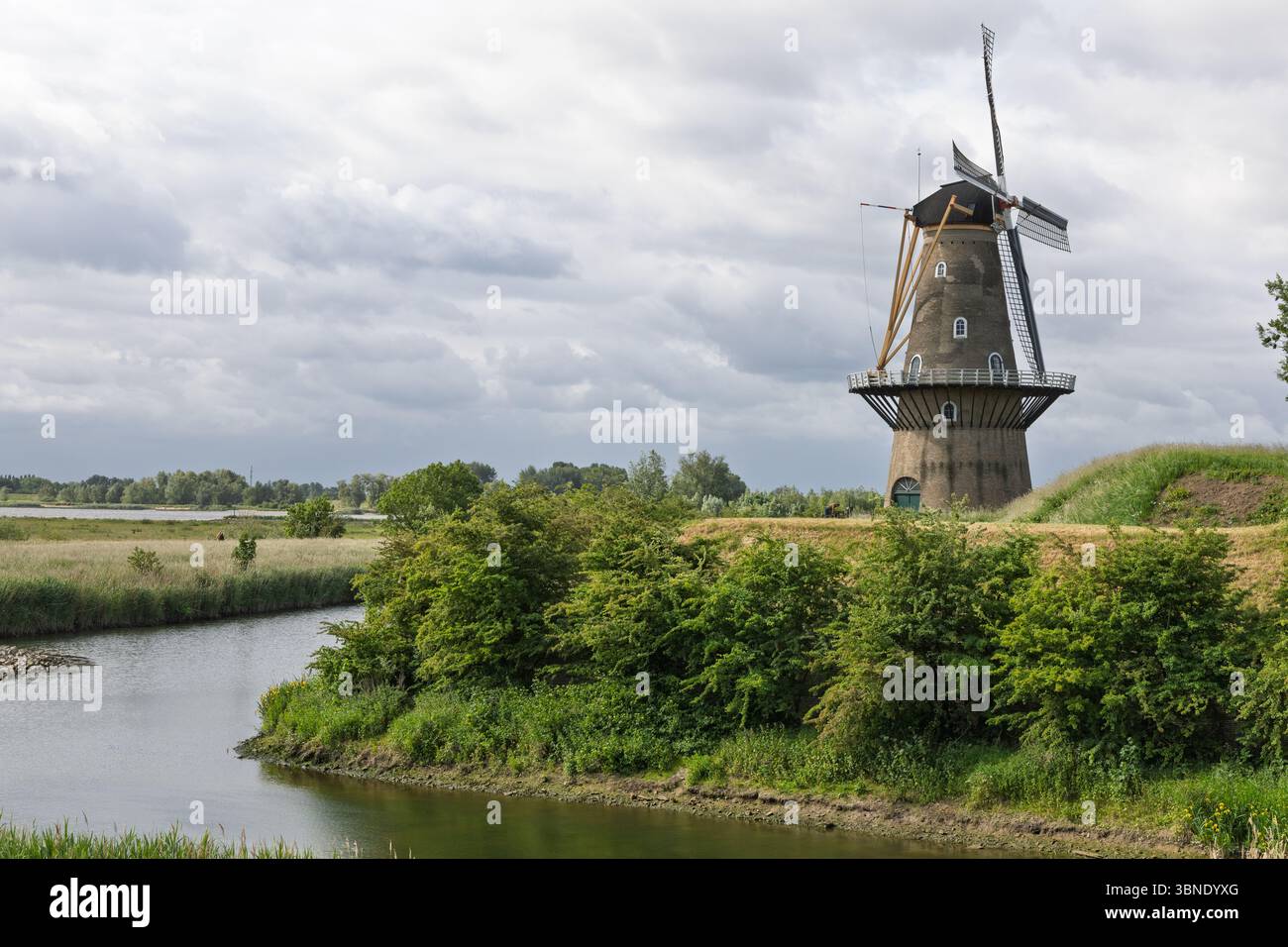 Panoramic shot beautiful windmill hi-res stock photography and images ...