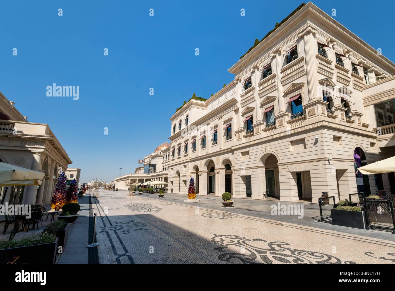 Katara Cultural village. The streets and beautiful architecture of Doha ...