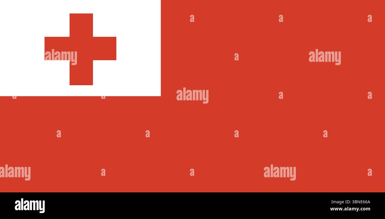 Tonga flag official colors hi-res stock photography and images - Alamy