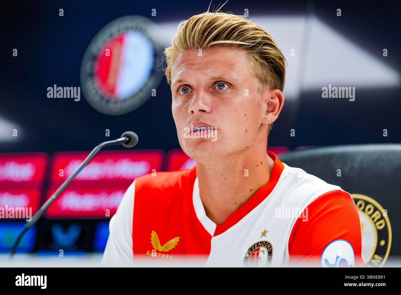 Rotterdam - Sem Steijn of Feyenoord during the presentation Sem Steijn ...