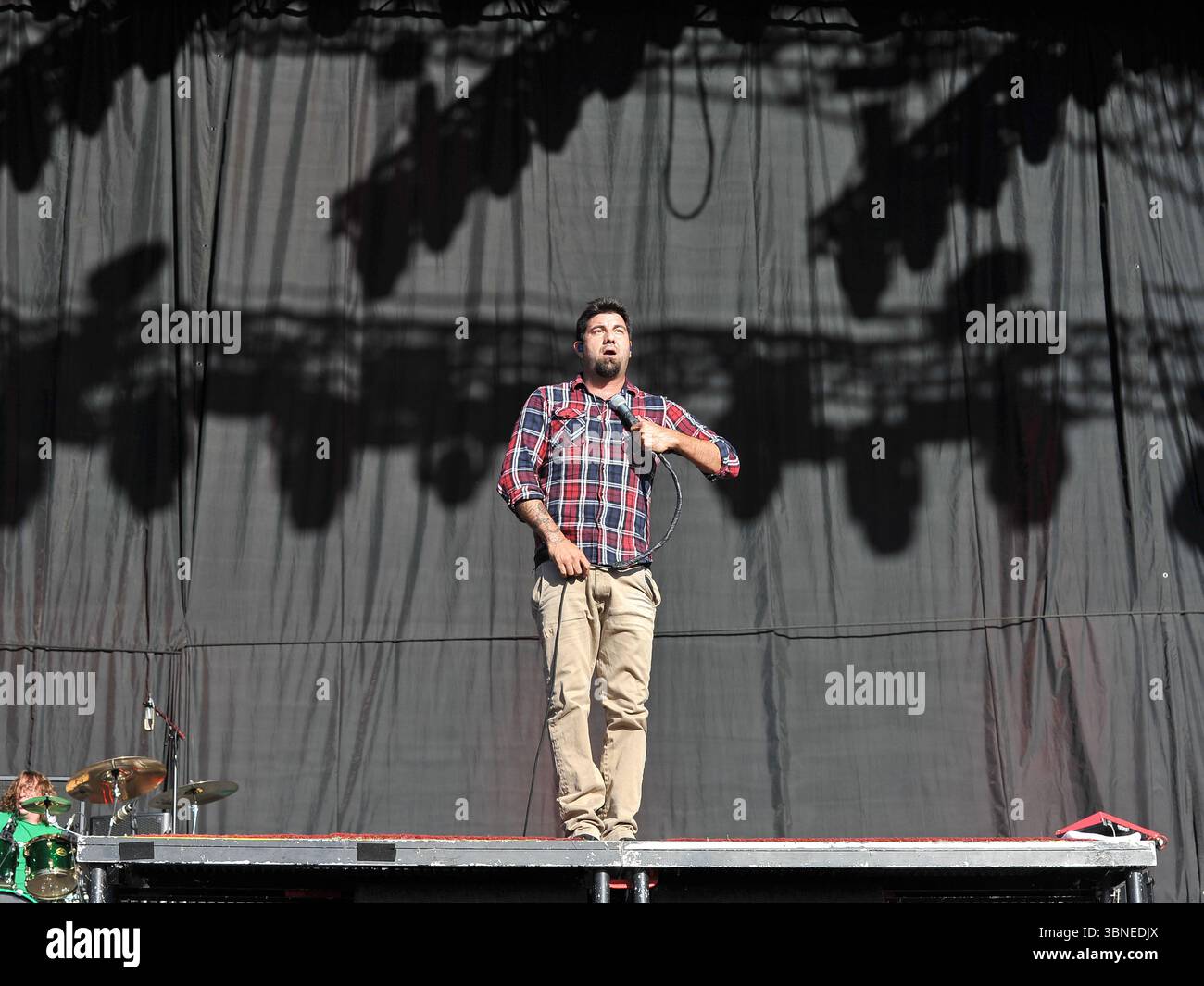 The Deftones perform on stage during Reading Festival 2011 at Richfield ...
