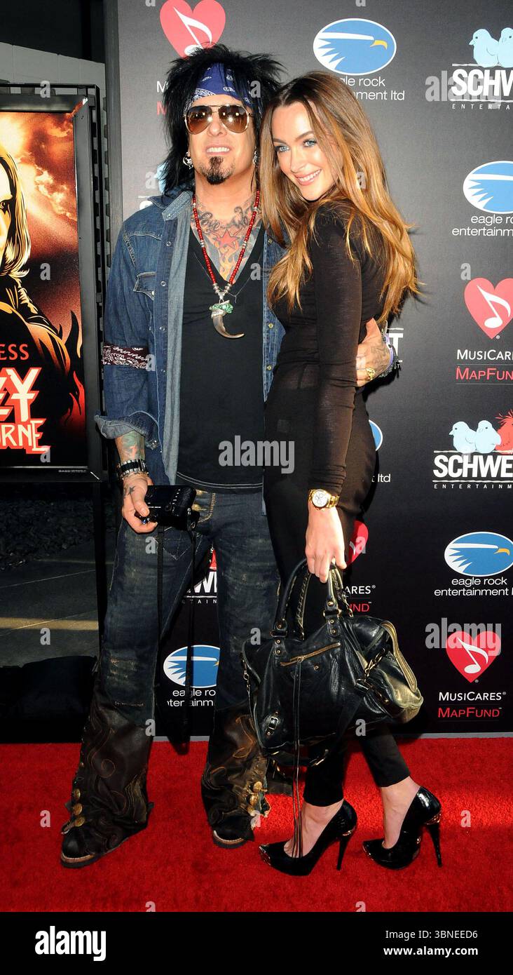 Nikki Sixx and Courtney Bingham at a Screening of 'God Bless Ozzy ...