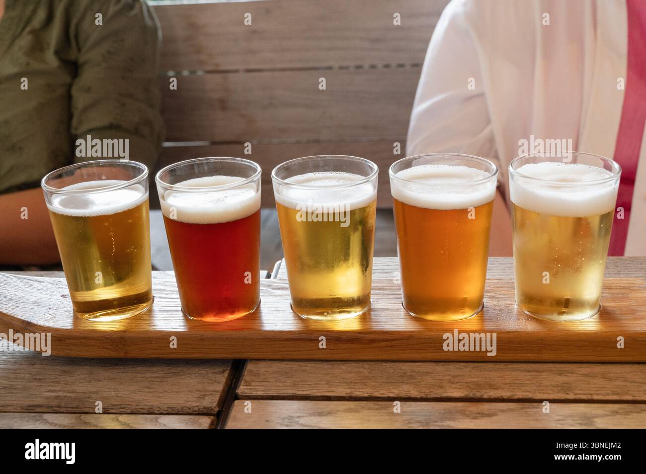 A curated selection of various craft beers, showcasing multiple styles ...