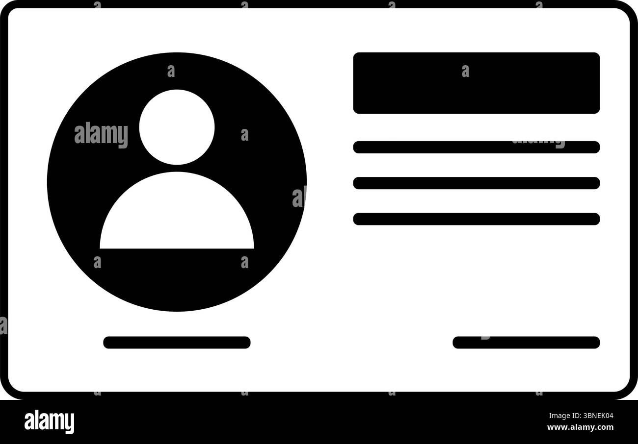 Event identity card Black and White Stock Photos & Images - Alamy