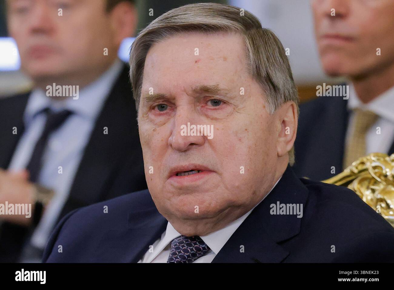 Russian Presidential Aide Yuri Ushakov attends a meeting of Russian ...