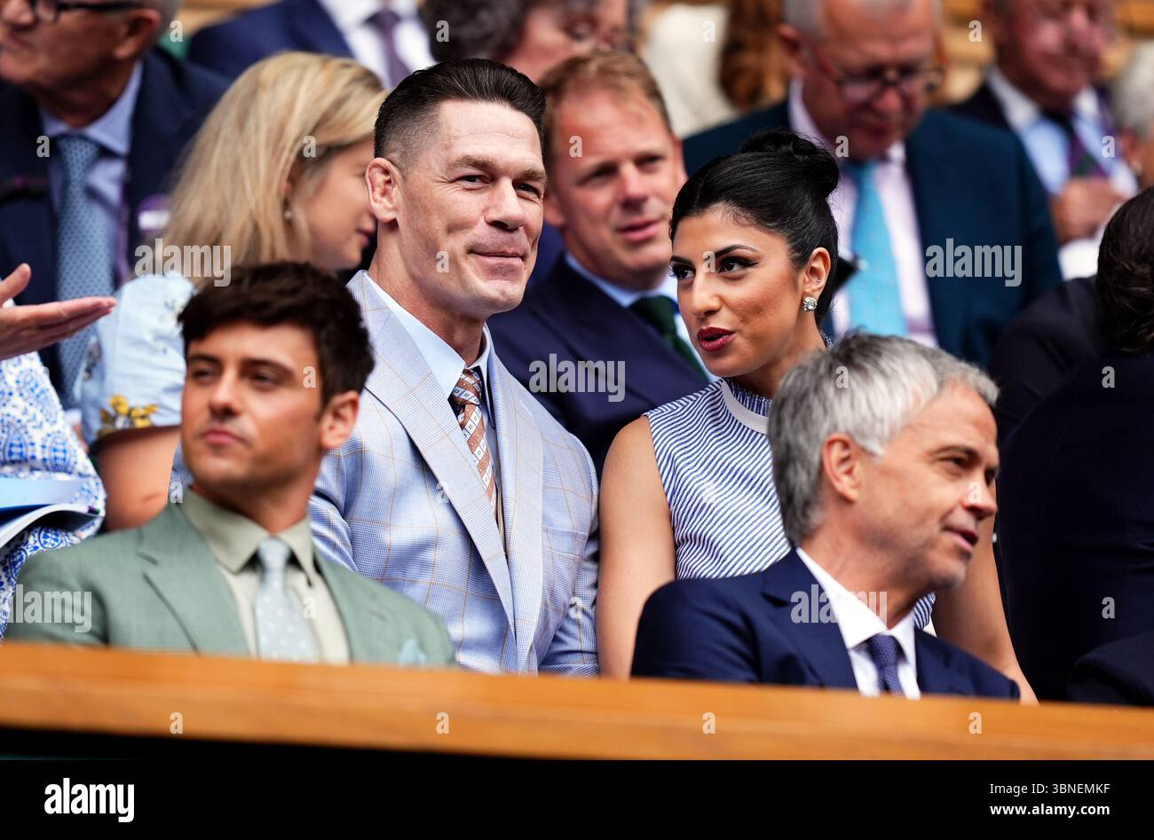 John Cena with Shay Shariatzadeh in the Royal Box on day three of the ...