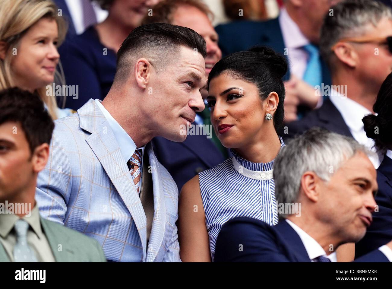 John Cena with Shay Shariatzadeh in the Royal Box on day three of the ...