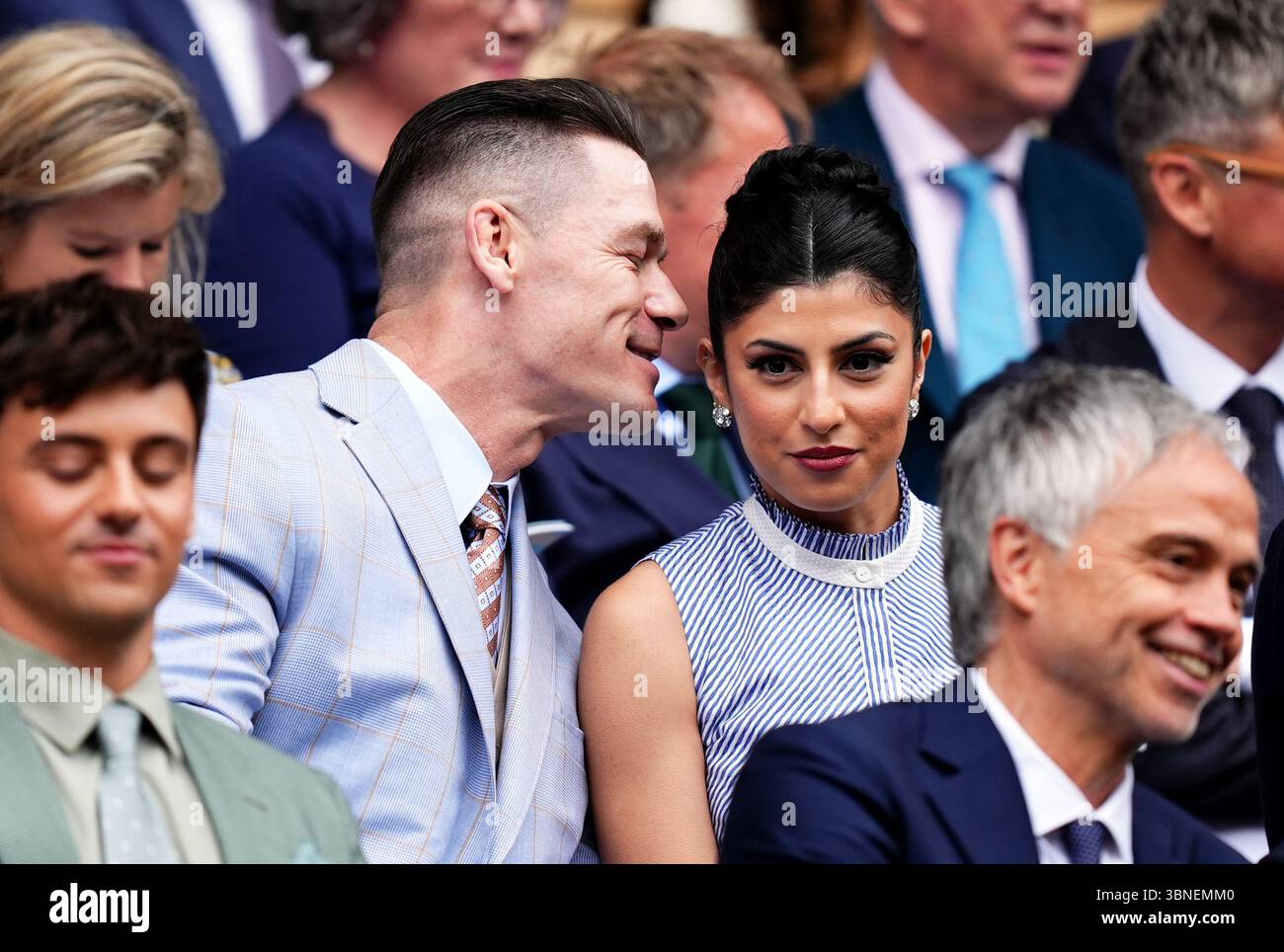 John Cena with Shay Shariatzadeh in the Royal Box on day three of the ...