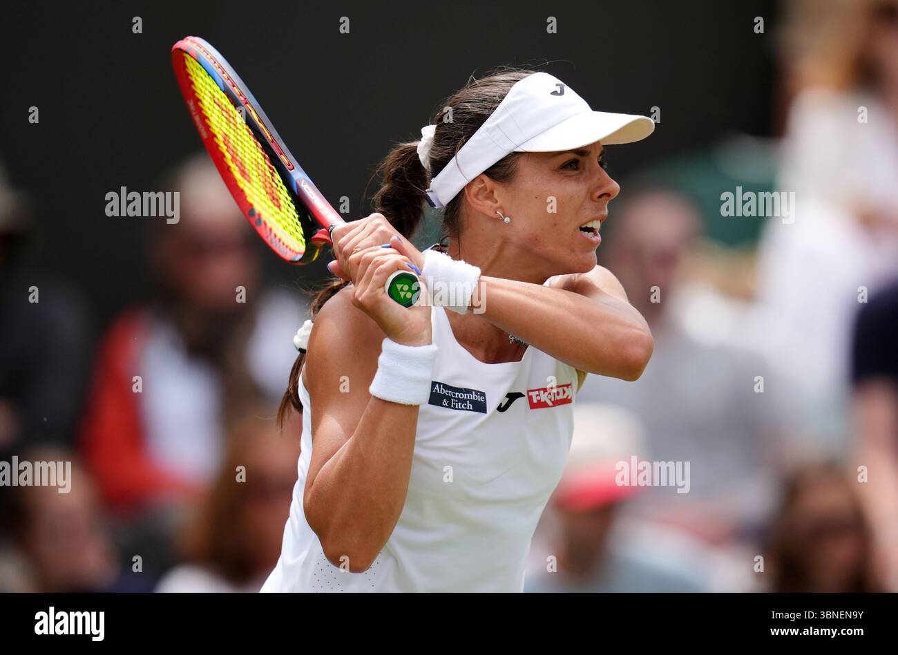 Viktoriya Tomova during her match against Sonay Kartal on day three of ...