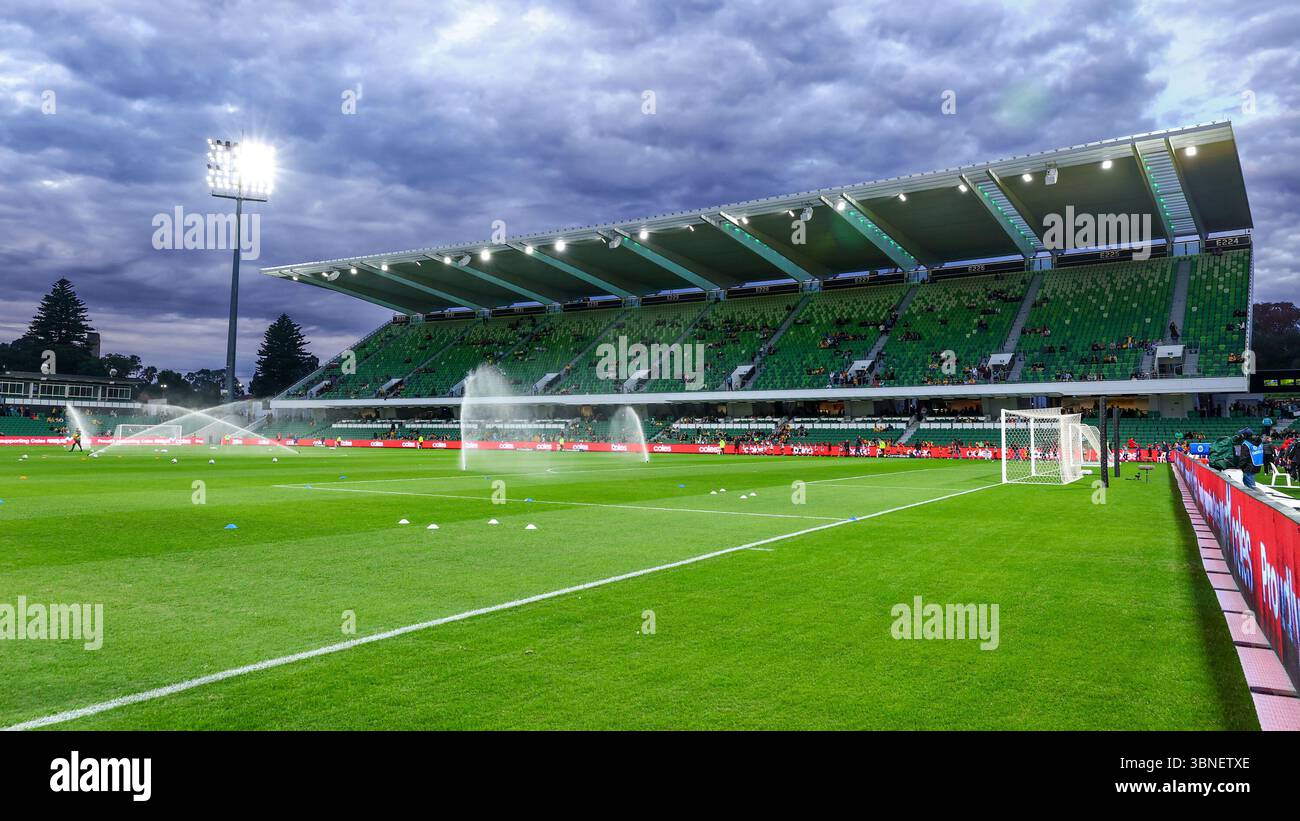 A general view inside the stadium is seen prior to the Women's ...