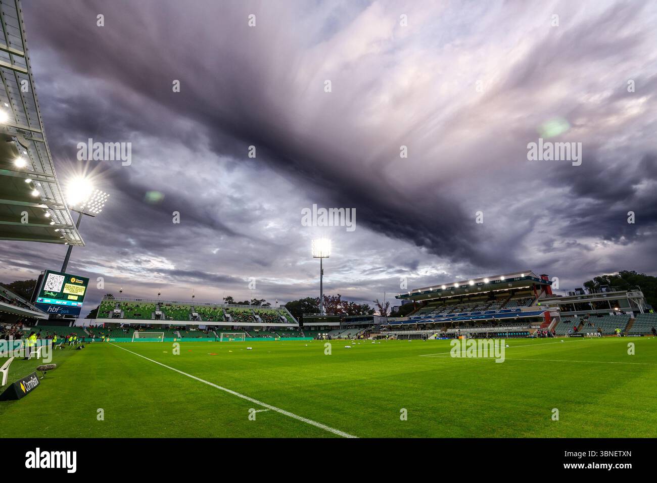 A general view inside the stadium is seen prior to the Women's ...