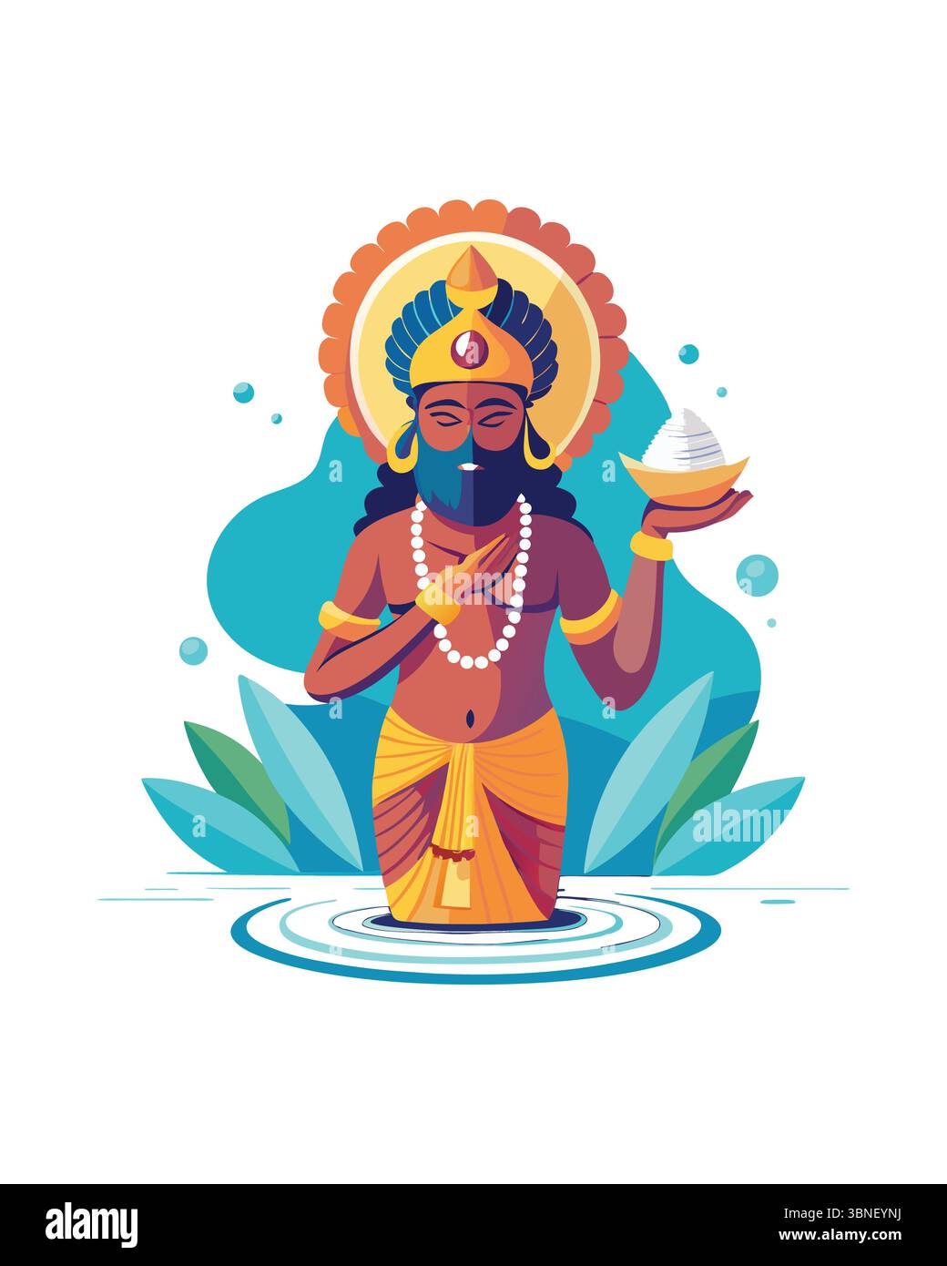 Blessing with water Stock Vector Images - Alamy