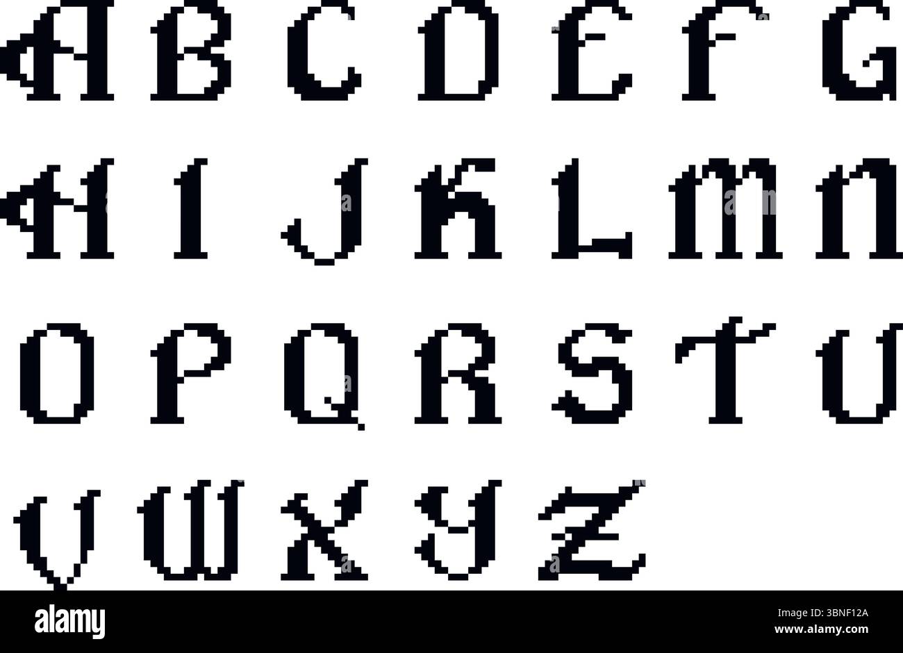 Gothic alphabet hi-res stock photography and images - Alamy