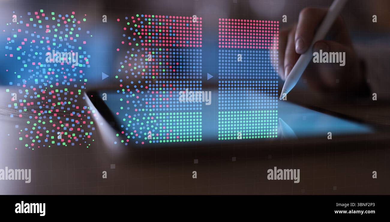 Data Clustering Visualization on Digital Tablet Interface in Machine ...