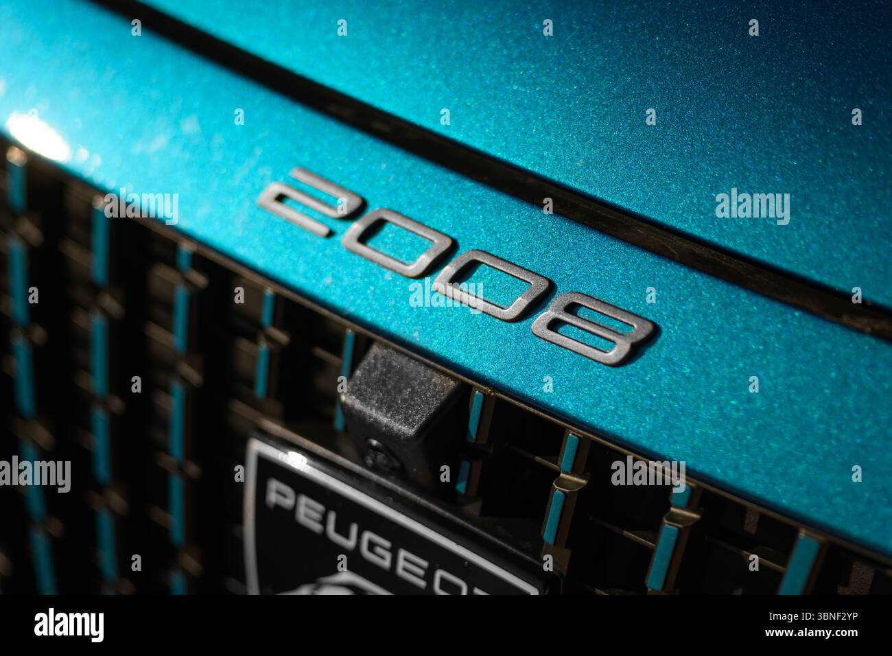 Izmir, Turkey - May 14 2025: Close up photo of the 2008 logo on a 2024 ...