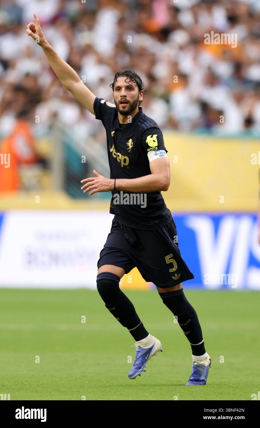 Miami Gardens, USA. 1st July, 2025. Manuel Locatelli of Juventus during ...