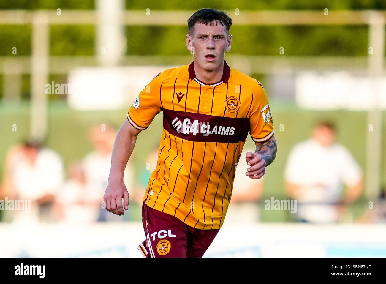 HENGELO, NETHERLANDS - JULY 1: Motherwell player Olly Whyte looks on ...