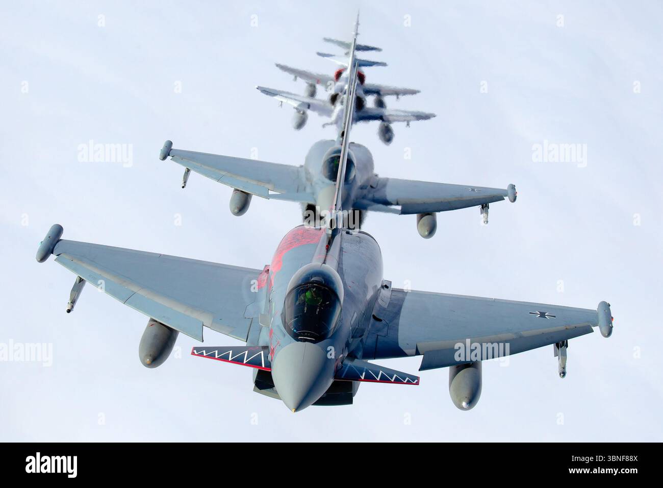 Luftwaffe Eurofighter EF-2000 Typhoon S (registrations 3090, 3033) in ...