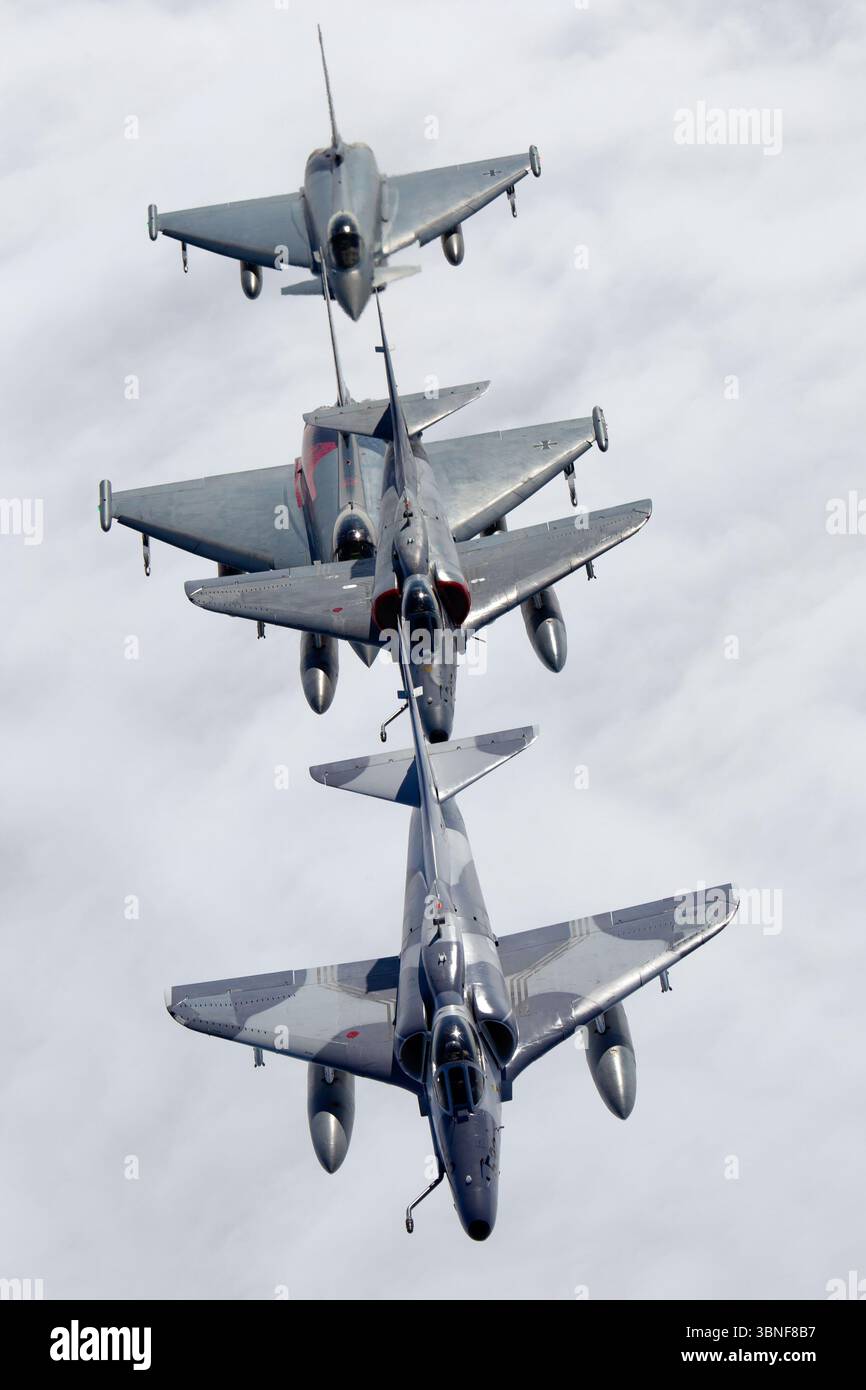 Luftwaffe Eurofighter EF-2000 Typhoon S aircraft, registrations 3090 ...