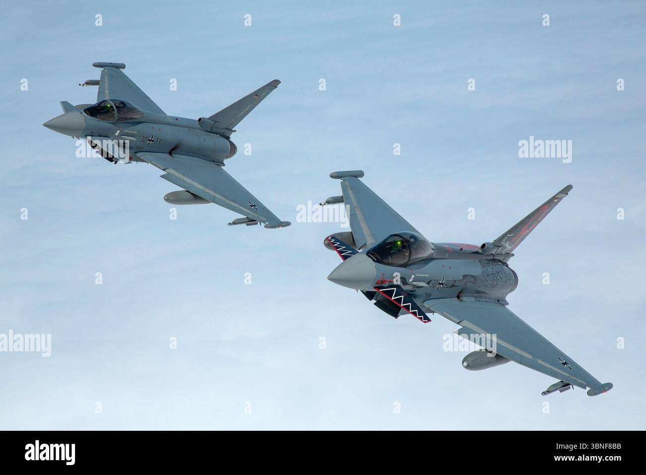 Luftwaffe Eurofighter EF-2000 Typhoon S aircraft, registrations 3090 ...