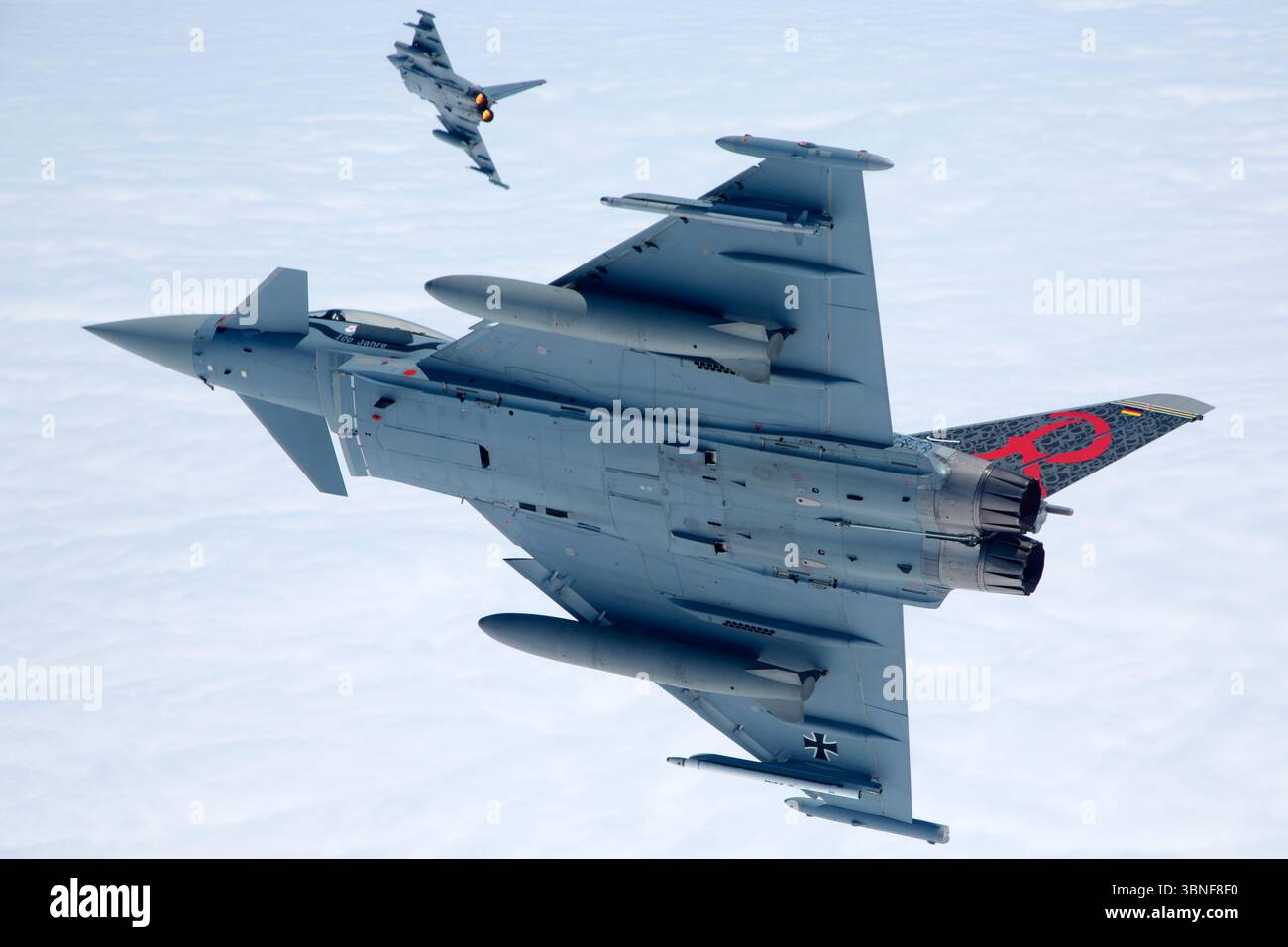 The German Air Force’s Eurofighter EF-2000 Typhoon S aircraft, with ...