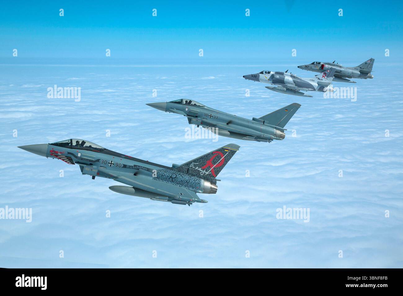 Luftwaffe Eurofighter EF-2000 Typhoon S (registrations 3090 and 3033 ...