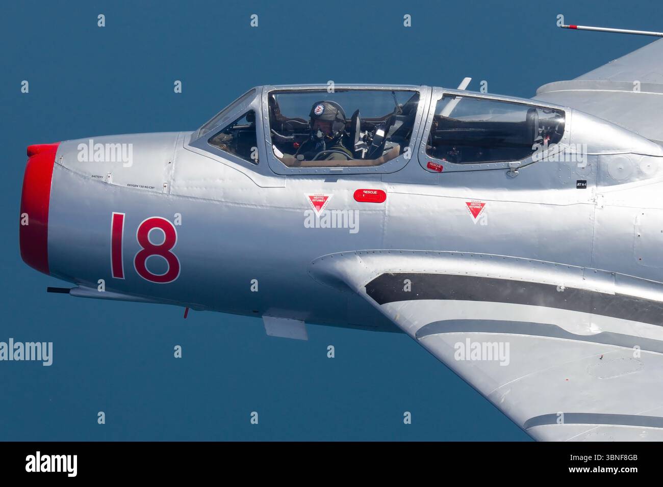 The PZL-Mielec Lim-2, a variant of the MiG-15, was captured in a close ...