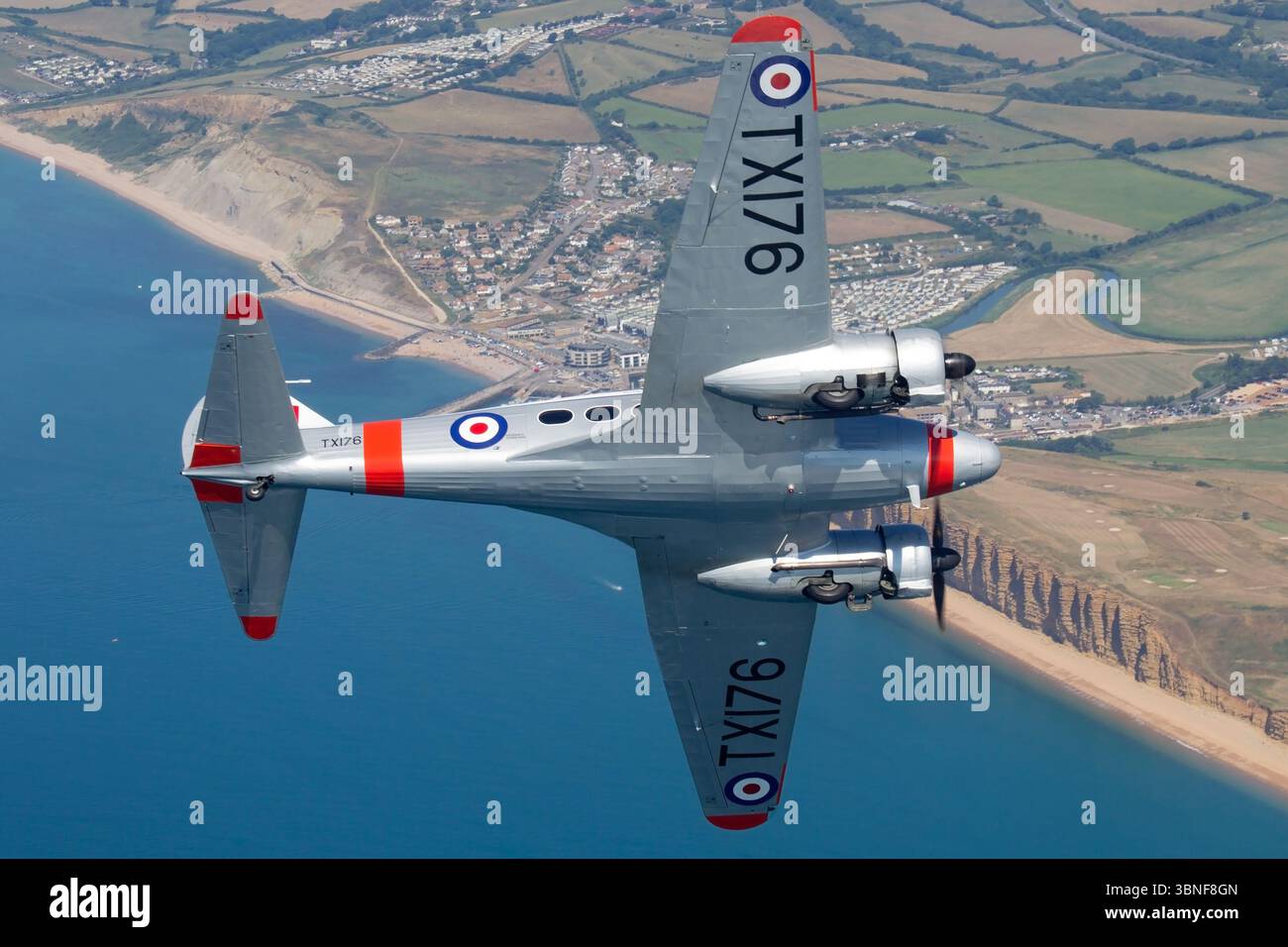 The Avro 652A Anson C19/2, with registration G-AHKX and tail number ...