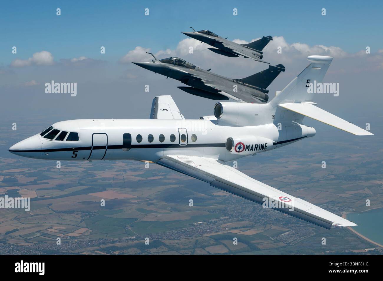 In this aerial formation at Yeovilton, the French Navy’s Dassault ...