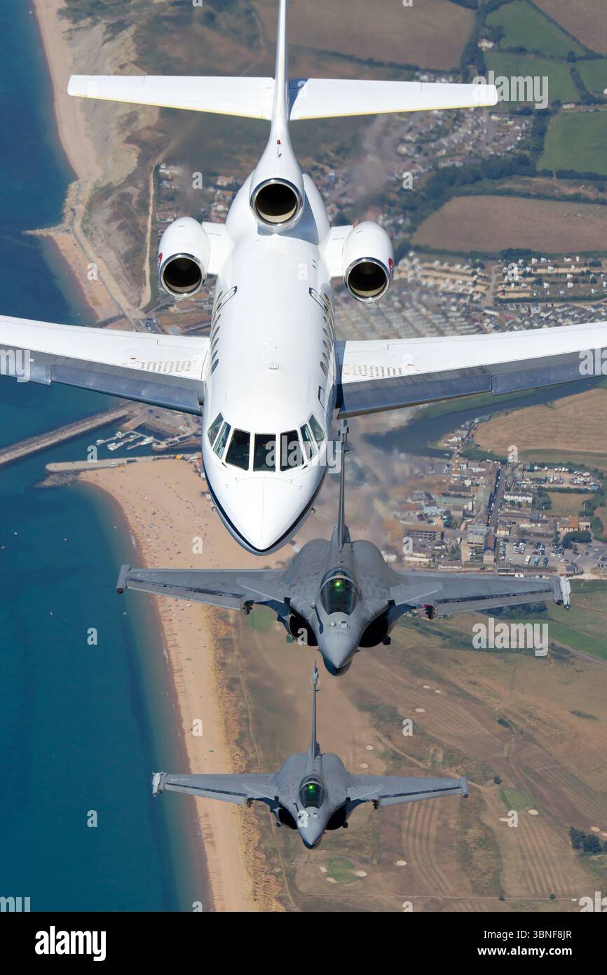 The French Navy Dassault Falcon 50MS Surmar, Reg. 5, is seen in ...
