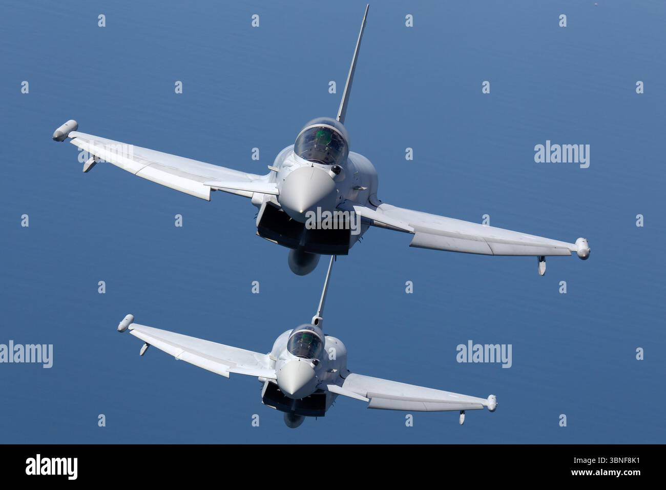 In this formation flight over Yeovilton, two Royal Air Force ...