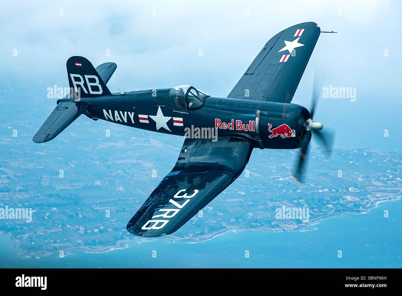 The Vought F4U-4 Corsair, OE-EAS, with military code 37RB, is a classic ...