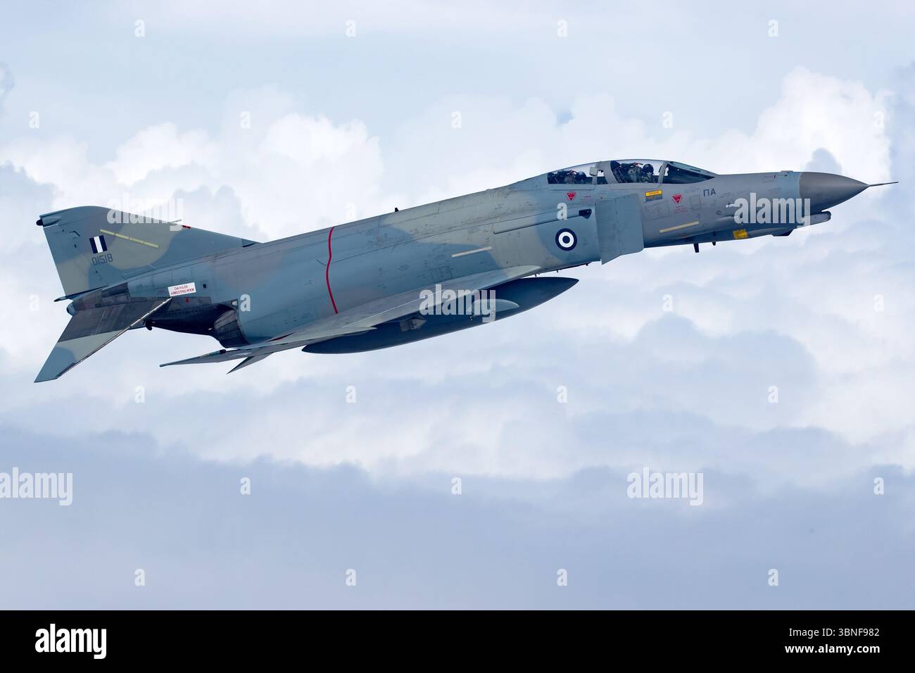 The F-4E AUP Phantom II (Reg. 01518), deployed by the Greek Hellenic ...