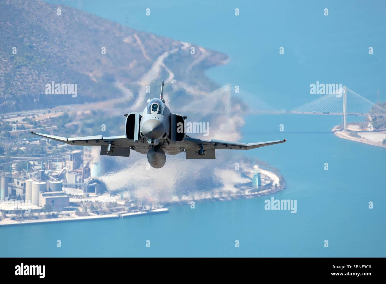The McDonnell Douglas F-4E AUP Phantom II, flown by the Hellenic Air ...