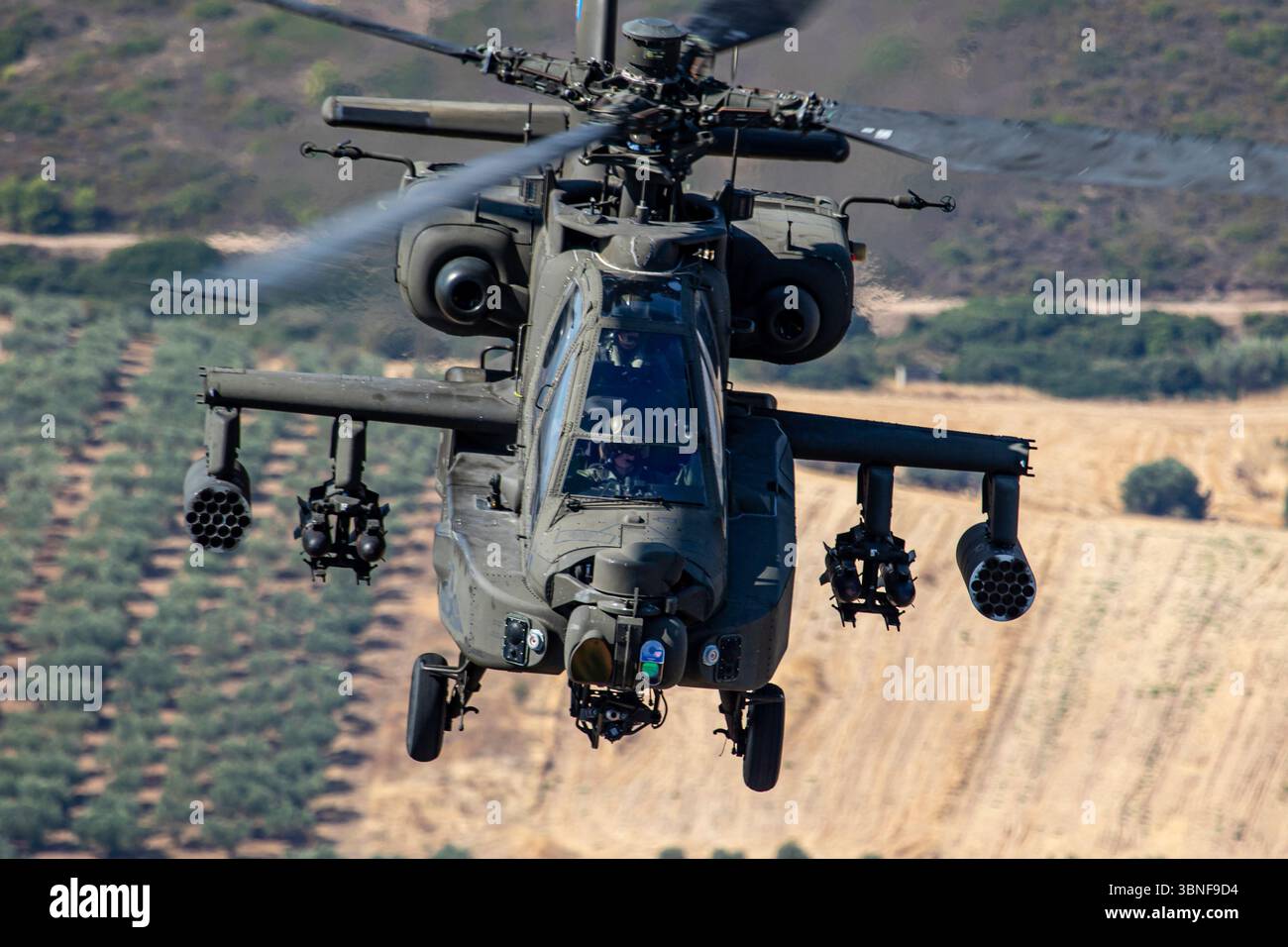 The Boeing AH-64DHA Apache (Reg. ES1026) is an advanced attack ...