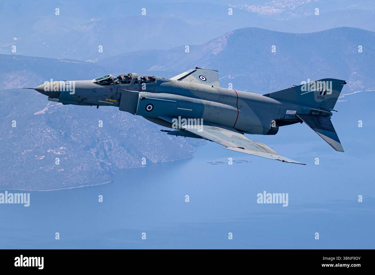 The McDonnell Douglas F-4E AUP Phantom II, tail number 01518, is an ...