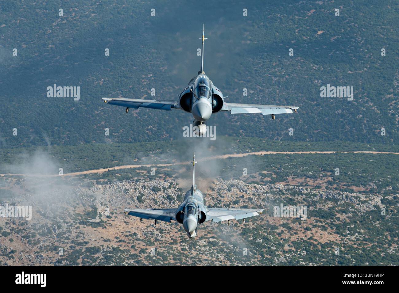The Greek Hellenic Air Force Dassault Mirage 2000-5BG (Reg. 507) is ...