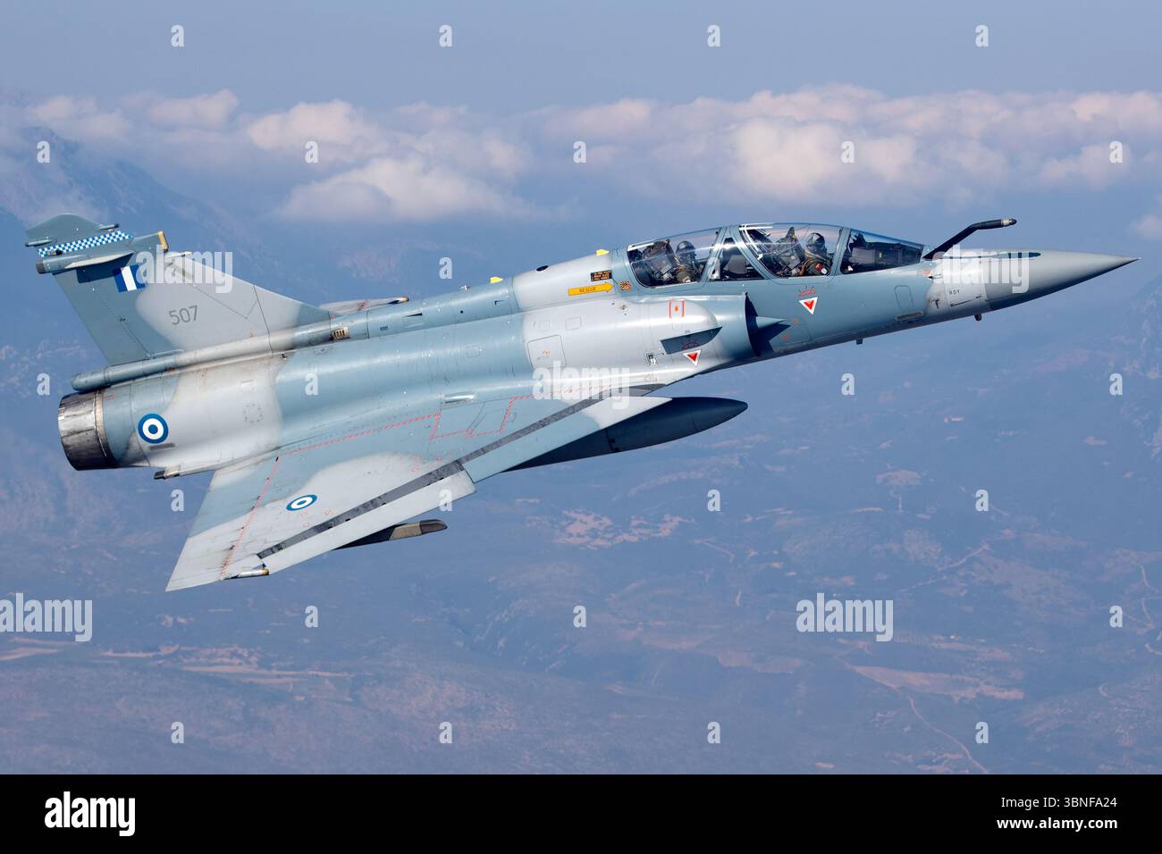 The Greek Hellenic Air Force Dassault Mirage 2000-5BG, registered 507 ...