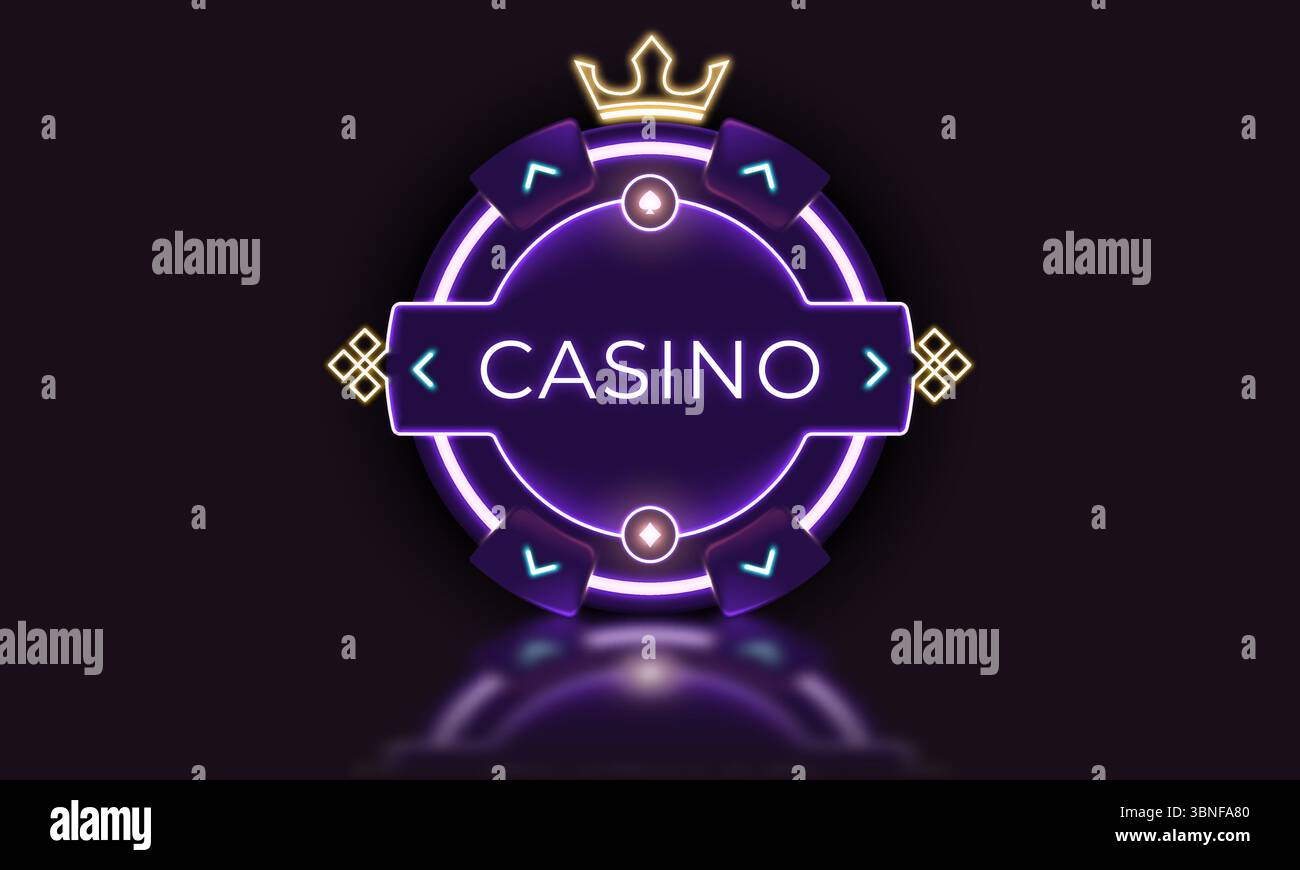 Neon crown logo hi-res stock photography and images - Alamy