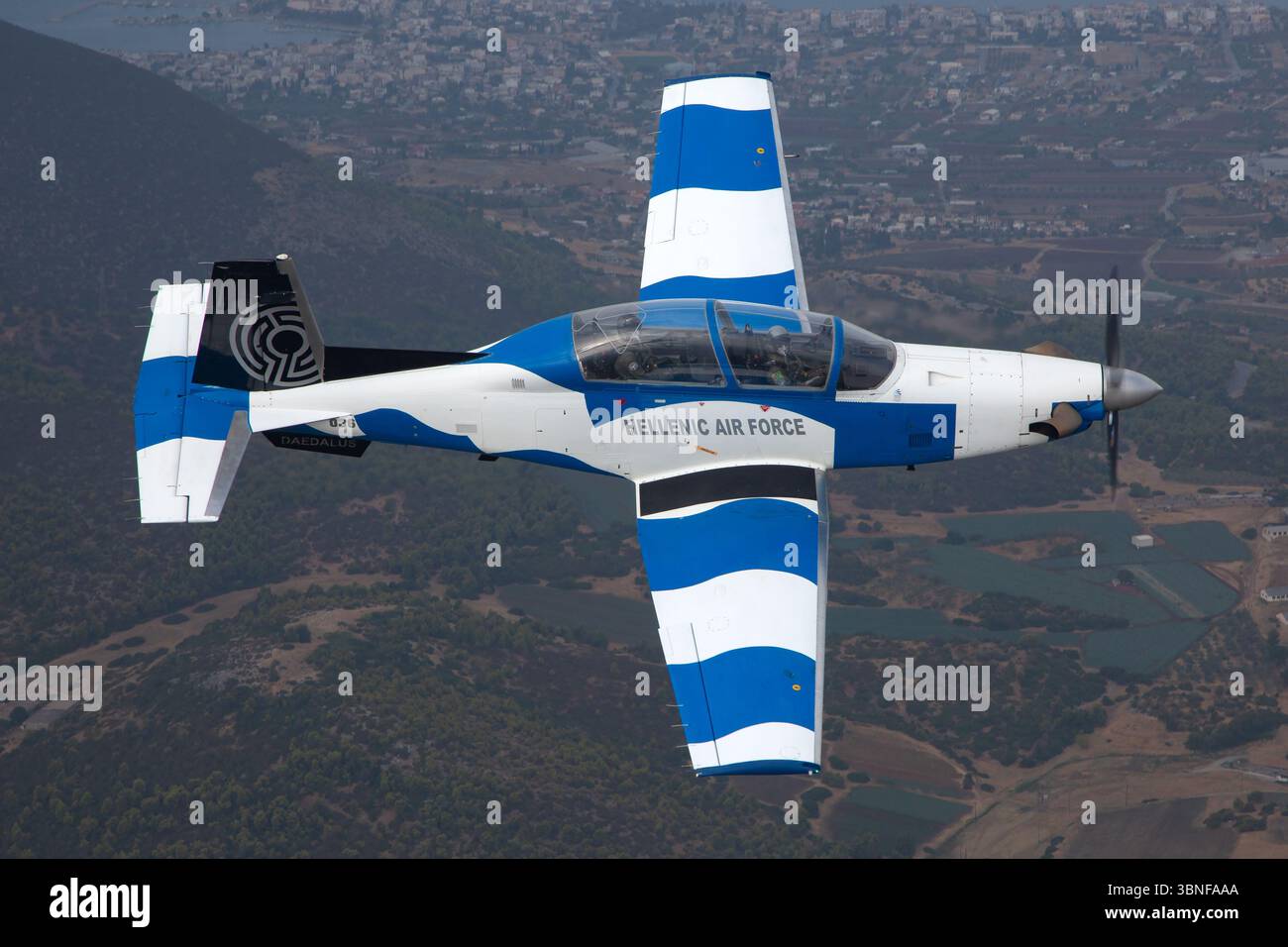 The Hellenic Air Force Raytheon T-6A Texan II, registration 036, is a ...