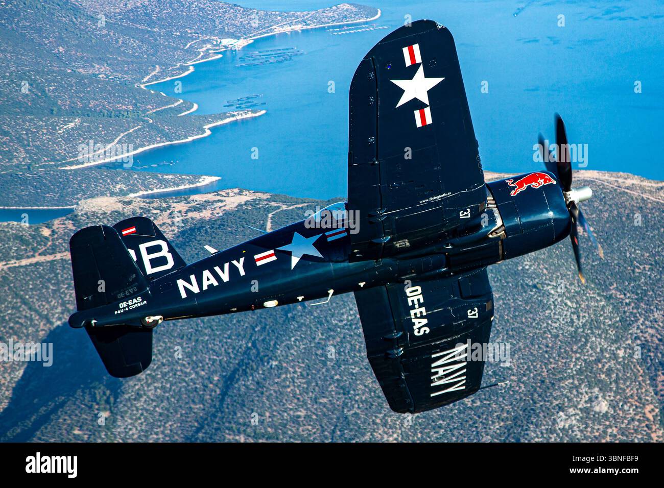 The Vought F4U-4 Corsair (Reg. OE-EAS, Military Code 37RB) is seen ...