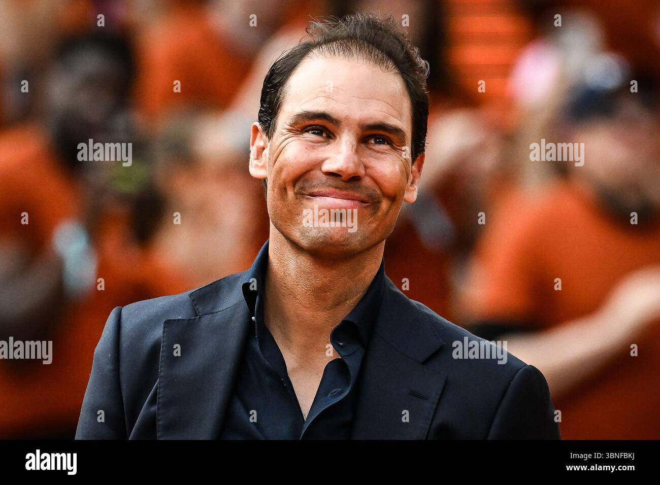 Former Spanish player Rafael NADAL during a ceremony honouring his ...