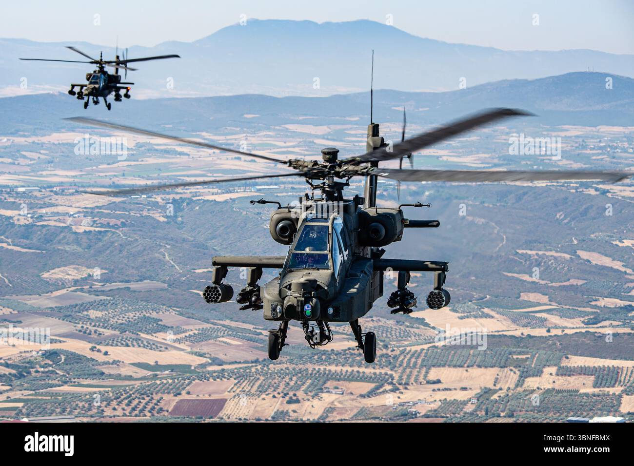 The Boeing AH-64DHA Apache of the Greek Hellenic Army is a heavily ...