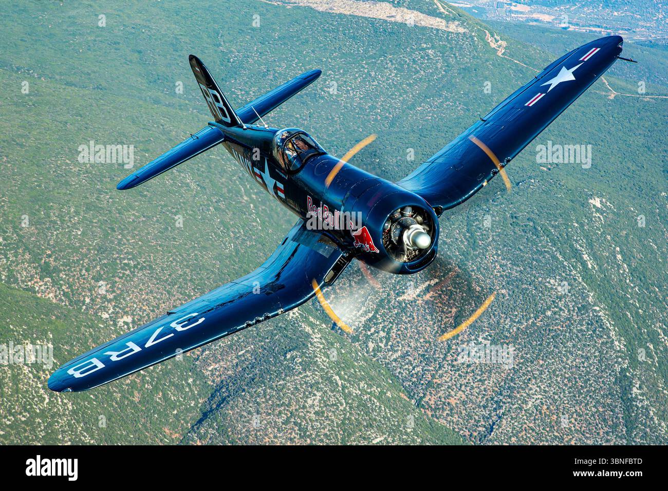 The Vought F4U-4 Corsair, a carrier-based aircraft used by the United ...