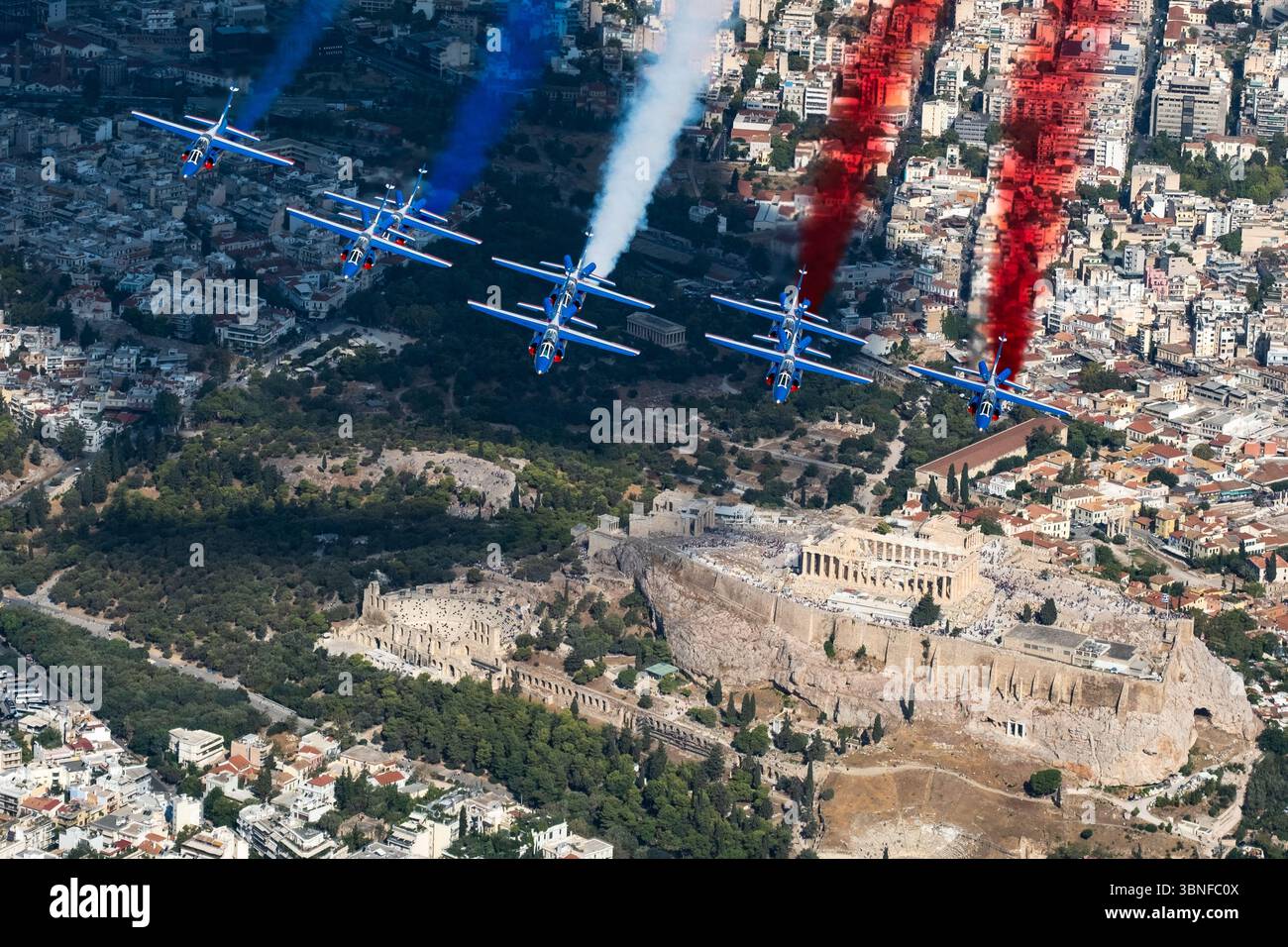 The Patrouille de France (PAF), using Dassault Dornier Alpha Jets ...