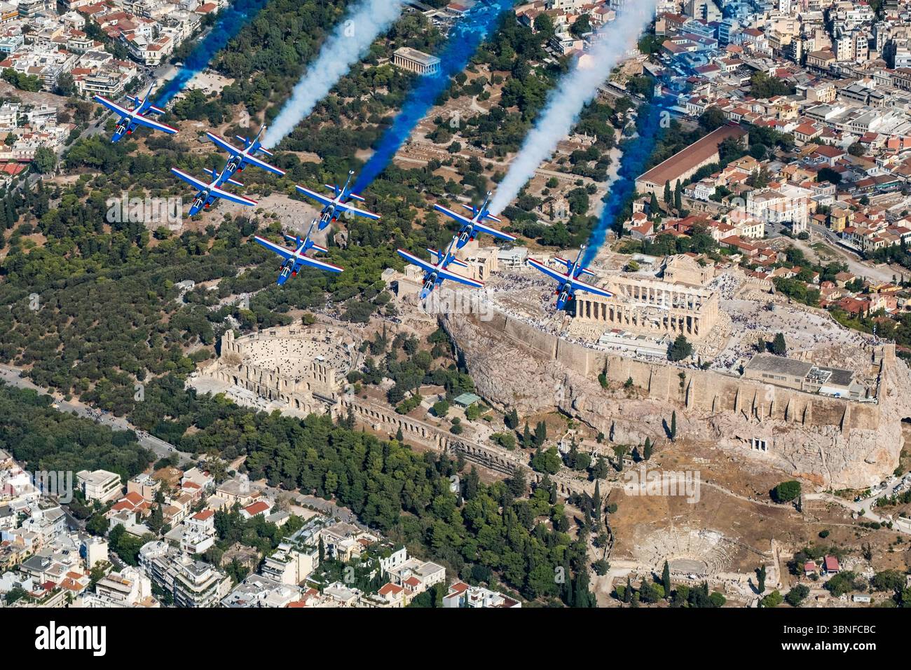 The Patrouille de France (PAF), equipped with Dassault Dornier Alpha ...