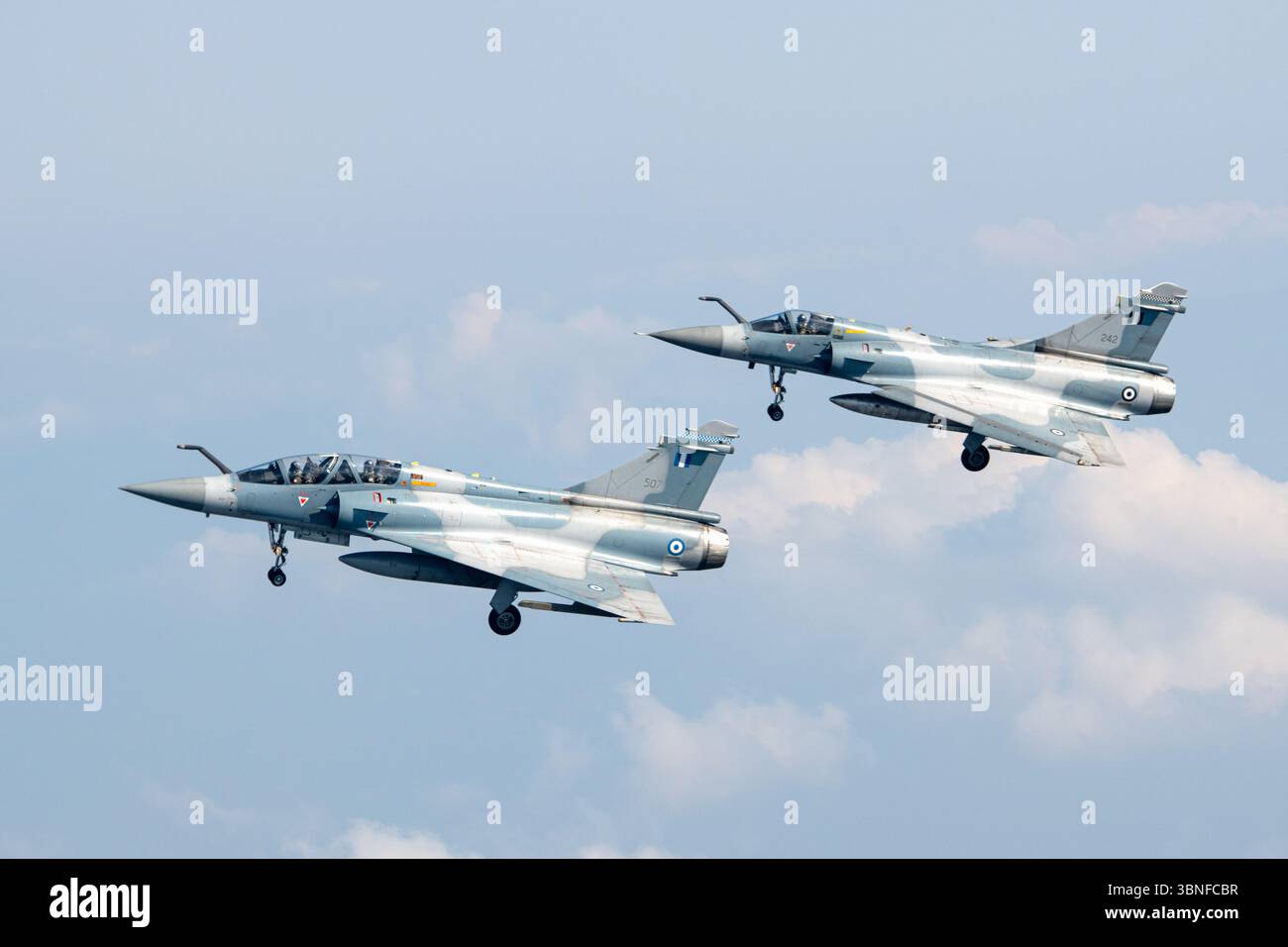 The Dassault Mirage 2000-5BG, tail number 507 and military code 242, is ...